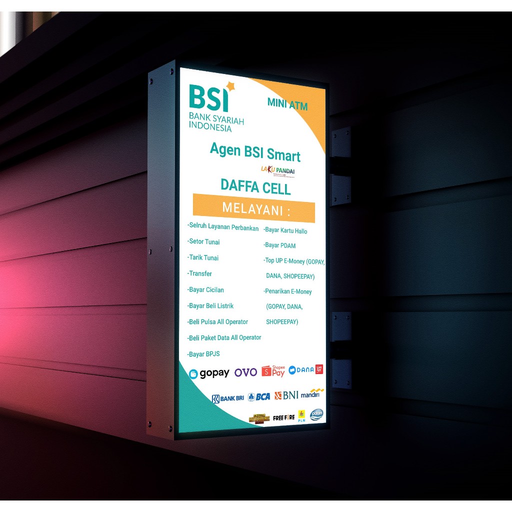 Jual NEON BOX FULL AKRILIK | PERSEGI 30 X 70 CM BISA CUSTOM HASIL BAGUS ...