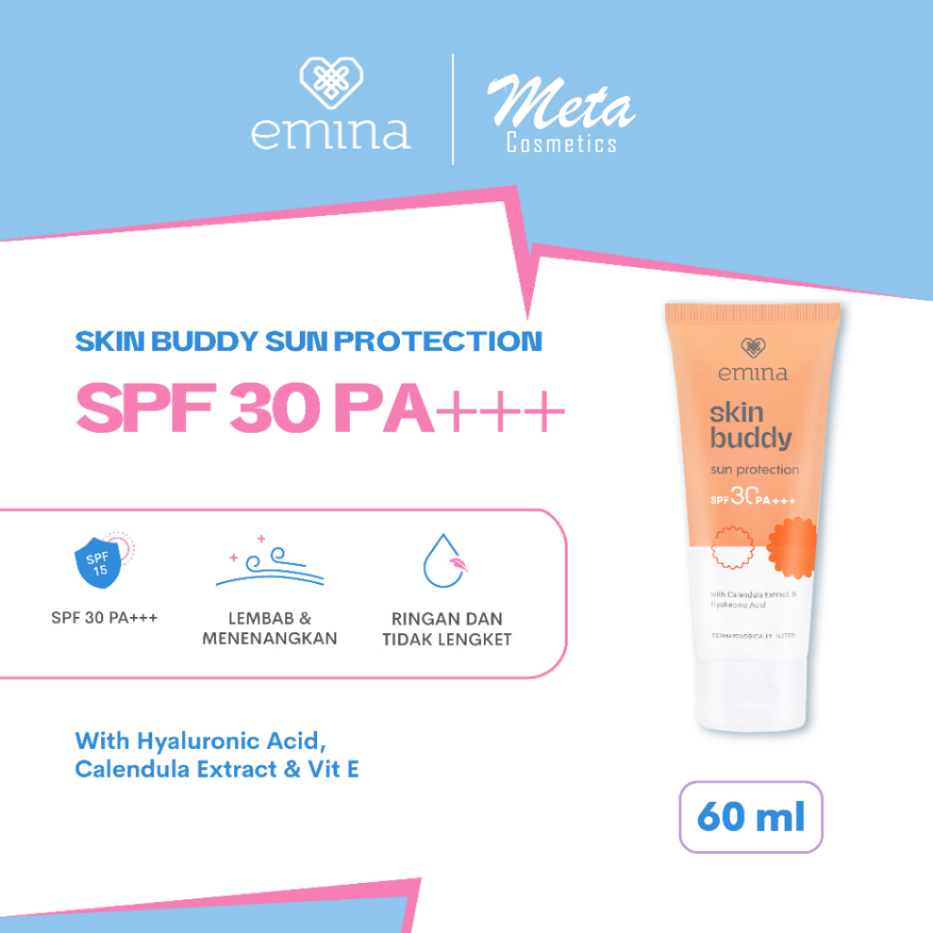 Jual Emina Skin Buddy Sun Protection SPF 30 PA+++, 60ml - Sun Screen ...