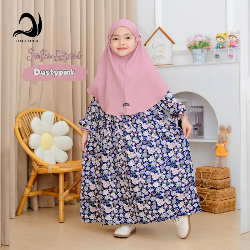 Jual Nazima Gamis Anak Sofia Set | Shopee Indonesia