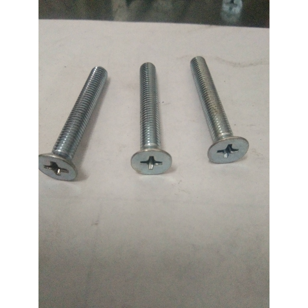 Jual Baut JF M5 x 35 verseng (kepala rata/obeng +) | Shopee Indonesia