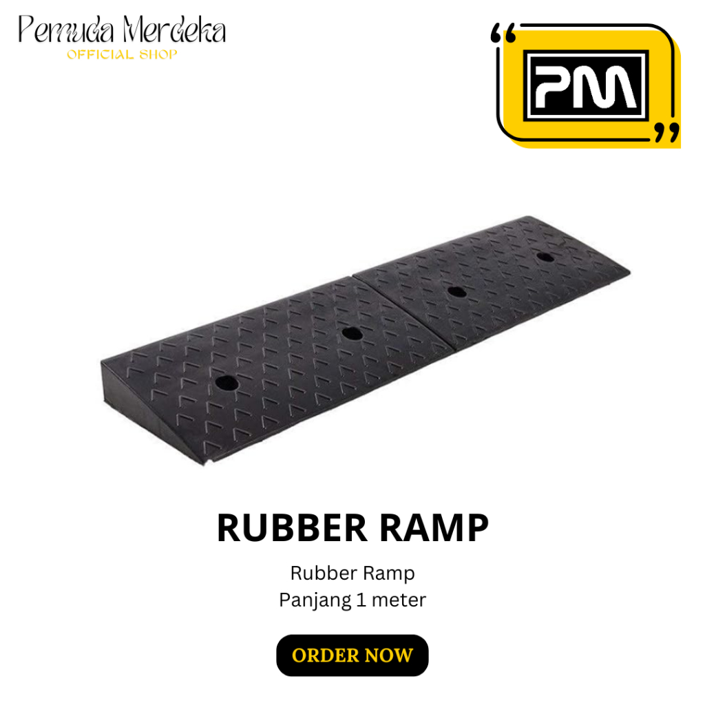 Jual Rubber Ramp Tanjakan Karet 1 Meter Ukuran Tinggi 5/6/7cm Anti ...