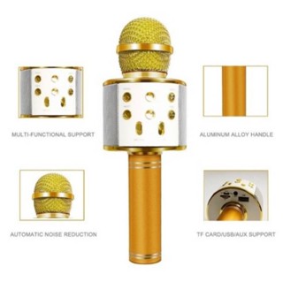 Jual VKy MIC BLUETOOTH WS858 Bahan Besi Batre Besar WSTER SMULE WIRELESS MICROPHONE KARAOKE ...