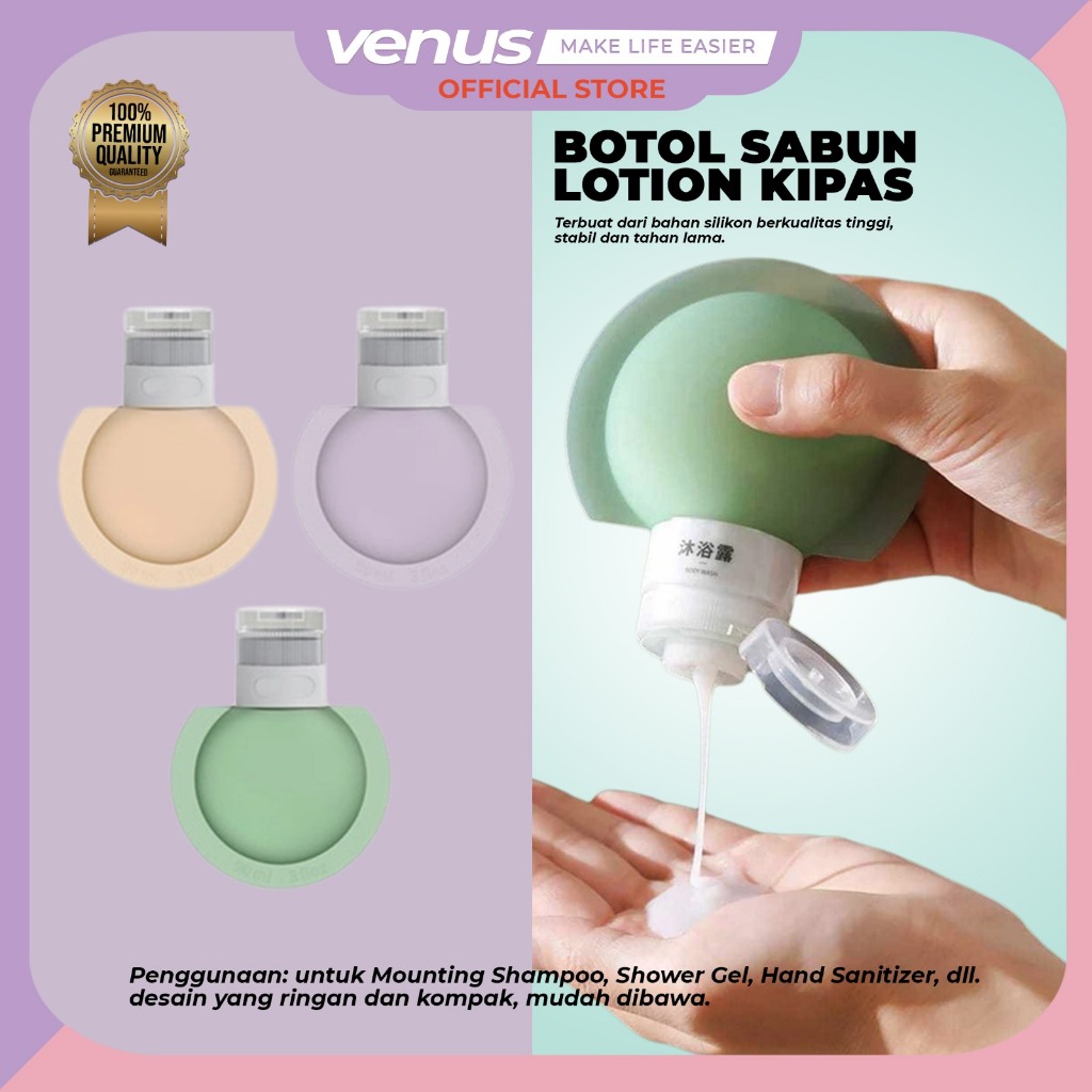 Jual VENUSJKT - Botol Sabun Lotion Travel Traveling Ukuran 60ML Soft ...