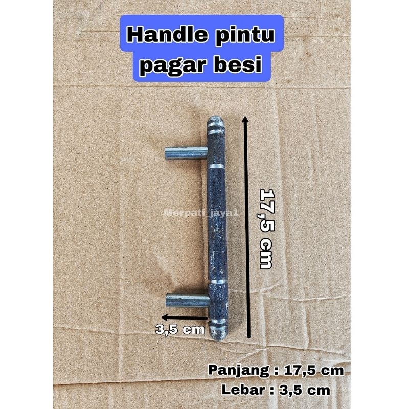 Jual handle pintu pagar besi pegangan pintu gerbang panjang 17,5 cm ...