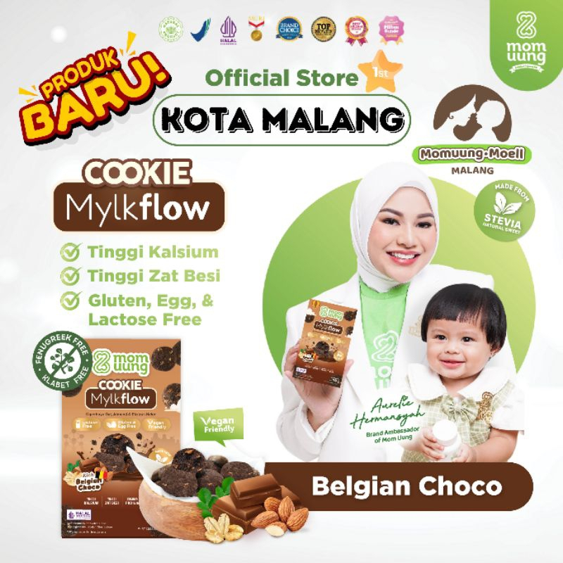 Jual MOM UUNG COOKIE MYLKFLOW RICH BELGIAN CHOCOLATE NEW FORMULA ...