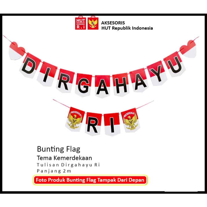 Jual Banner Dirgahayu Ri Hut Ri Segi Lima | Shopee Indonesia