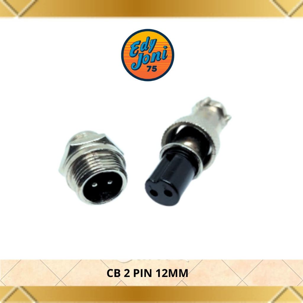 Jual CONNECTOR CB 2 PIN KECIL GX 12 UNTUK KABEL12MM | Shopee Indonesia