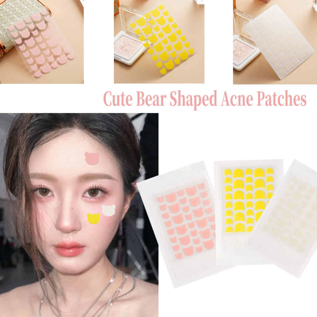 Jual Cute Bear Shaped Acne Patches Hydrocolloid Beauty Sticker | Shopee ...
