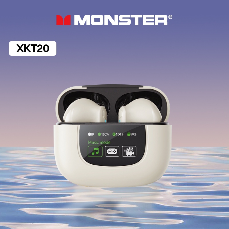 Jual Monster XKT20 TWS Bluetooth Earphone V5.4 HD Noise Reduction ...