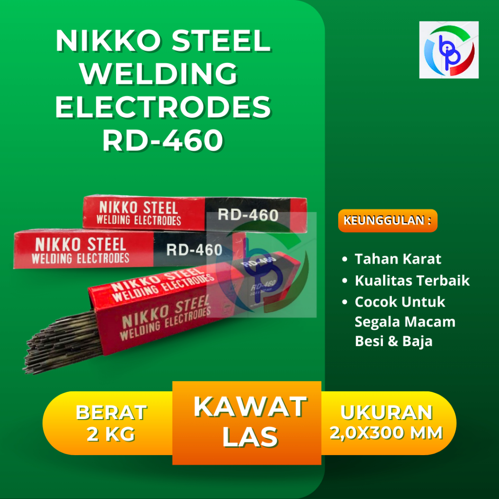 Jual Nikko Steel Welding Electrodies/Kawat Las Ukuran 2.0 x 300 mm ...