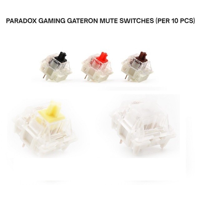 Jual PARADOX GAMING GATERON MECHANICAL MUTE SWITCHES isi 10 Pcs ...