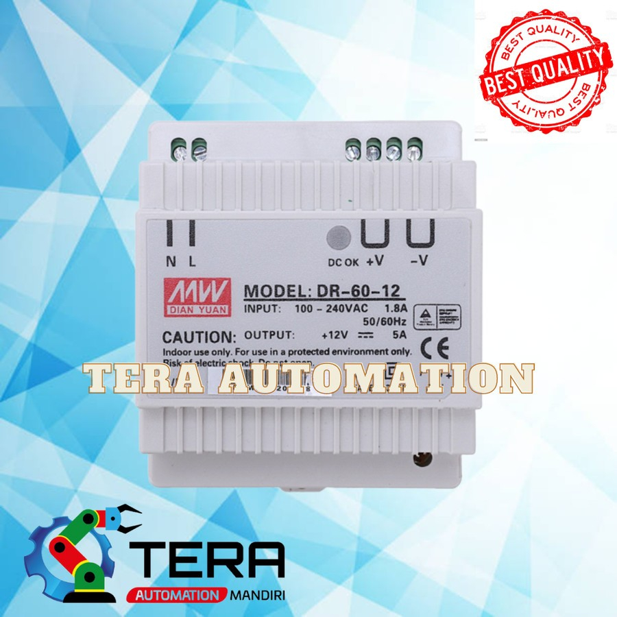 Jual DR60-12 DR-60-12 DR 60 12 DR-6012 HMW DinRail Switching power ...