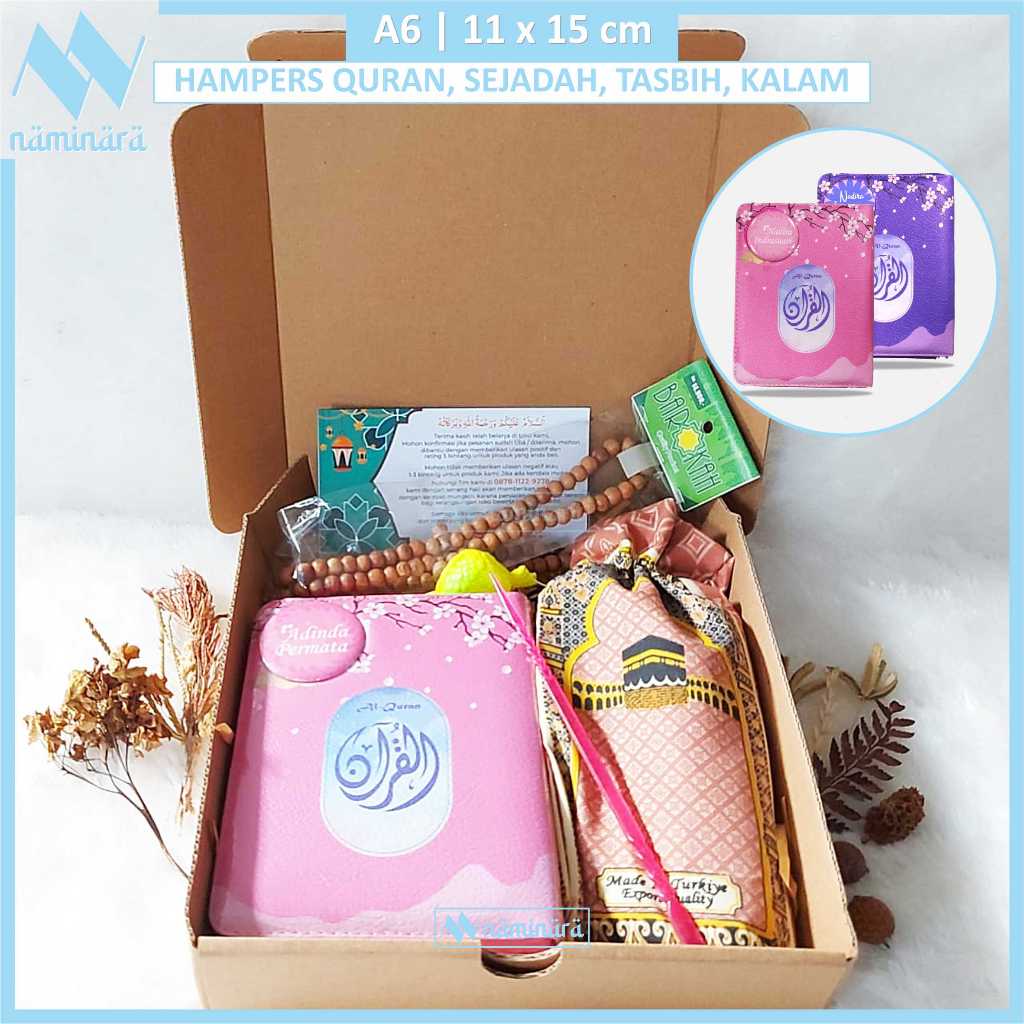 Jual Hampers islami isi alquran resleting sejadah tasbih kalam dengan ...