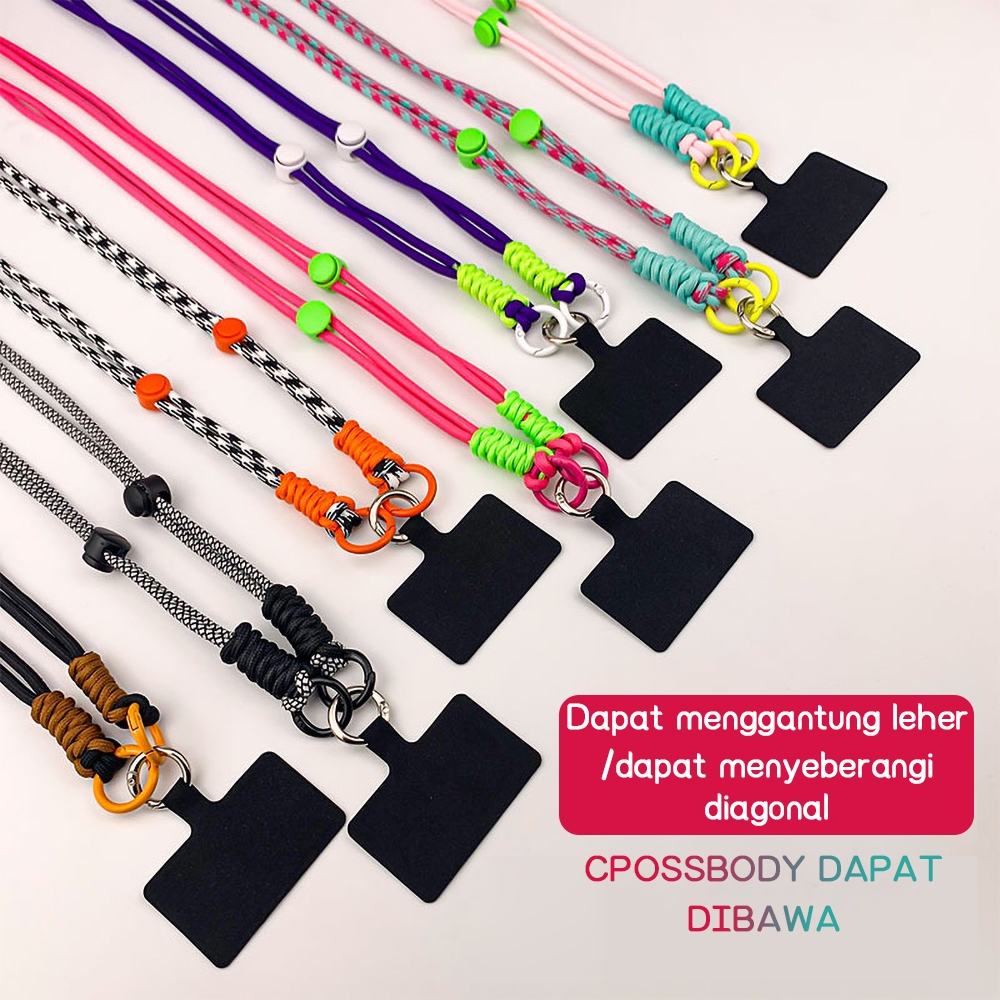 Jual Universal Cross-body hp Lanyard Weave Mobile Phone Strap Lanyard ...