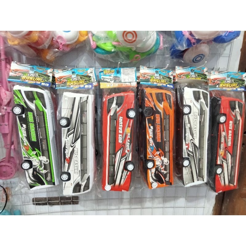 Jual Mainan anak BUS BASURI OM TELOLET baterai musik LED KENDARAAN ...