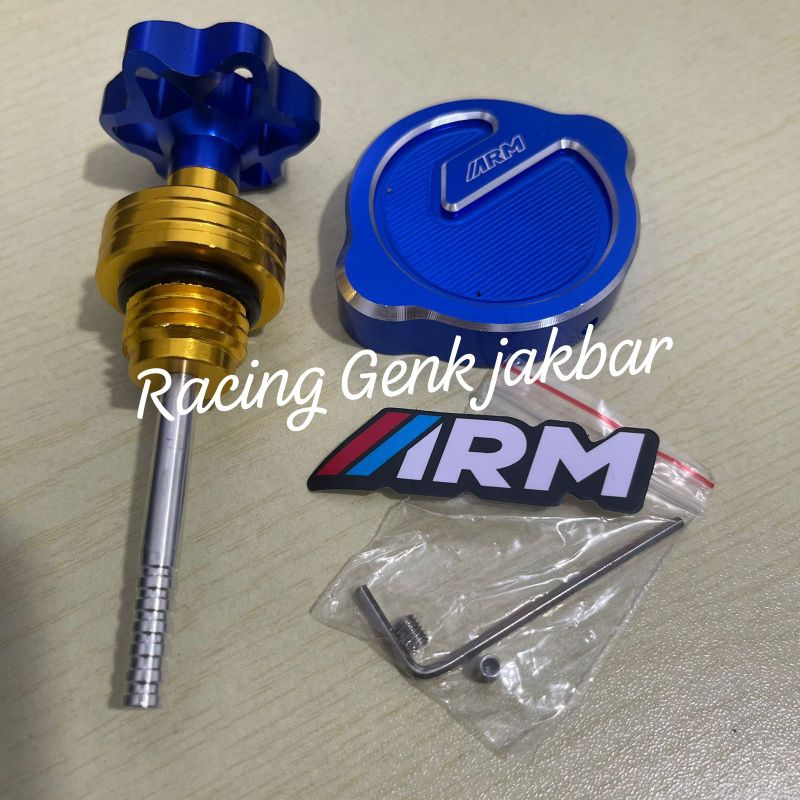 Jual KONAMI BIRU SET tutup oli jarum TWO TONE plus cap radiator -racing ...