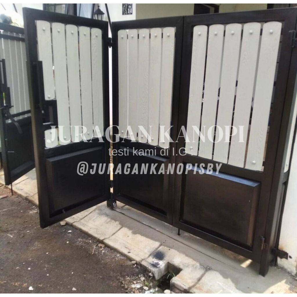 Jual pintu pagar lipat dorong minimalis | Shopee Indonesia