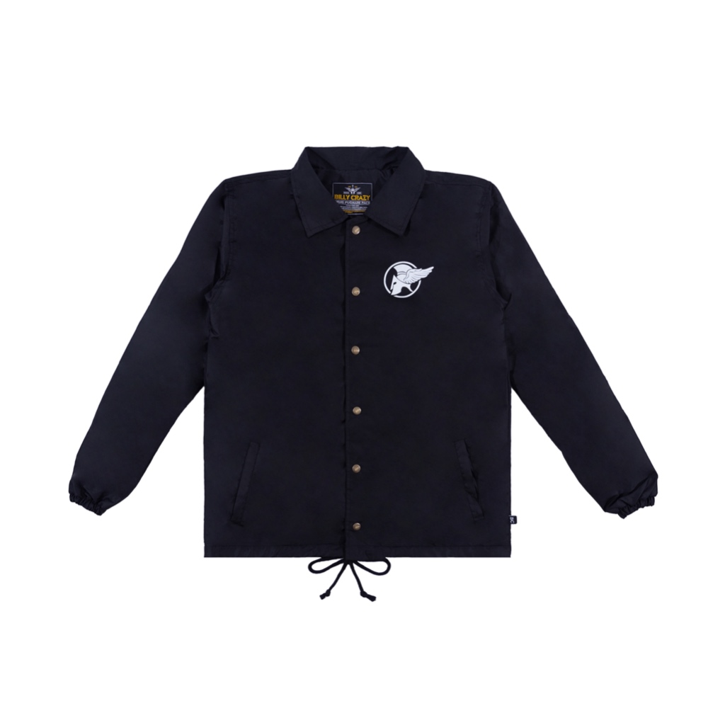 Jual Billy Crazy Apparel - Billy Basic Coach Jacket - Black White ...