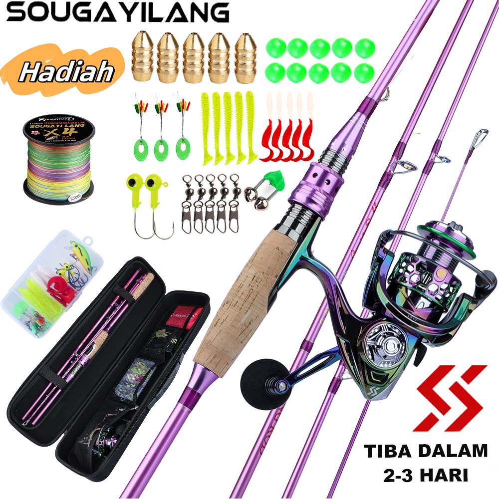 Jual Sougayilang Joran Pancing Set 2.1m Dan 5.2:1 13BB 4000 Reel Pancing Set Pancingan Set ...