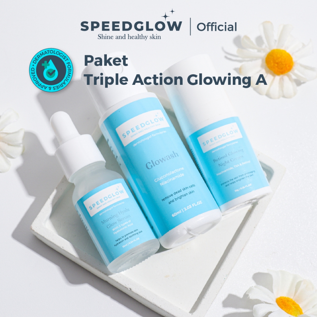 Jual SPEEDGLOW [Isi 3] - Paket Triple Action Glowing A | Shopee Indonesia