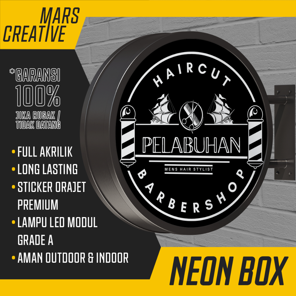 Jual Neon Box Akrilik Persegi 40 x 50 cm Free Design Resolusi Gambar HD ...