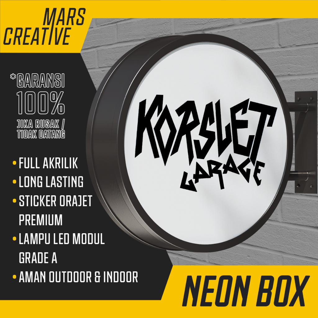 Jual Neon Box Akrilik Persegi 80 x 100 cm Free Design Resolusi Gambar ...