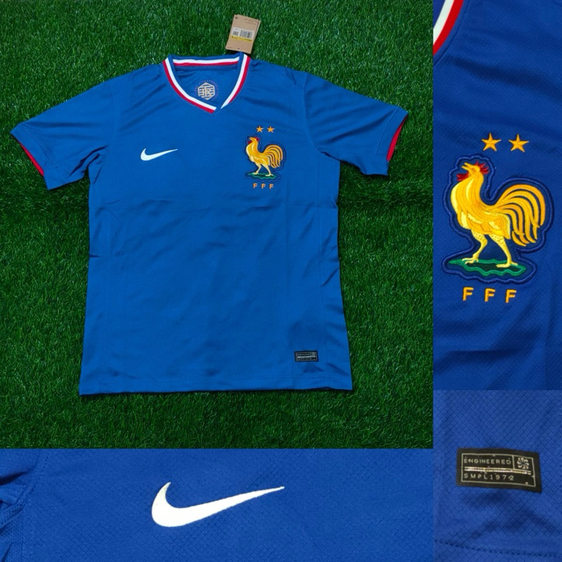 Jual Jersey Bola Grade Original France / Prancis Home Euro 2024 Piala ...