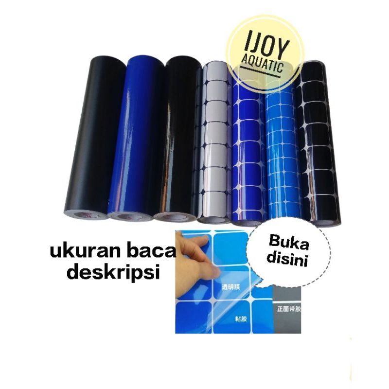 Jual Stiker dasar akuarium kotak kotak sticker skotlet background ...