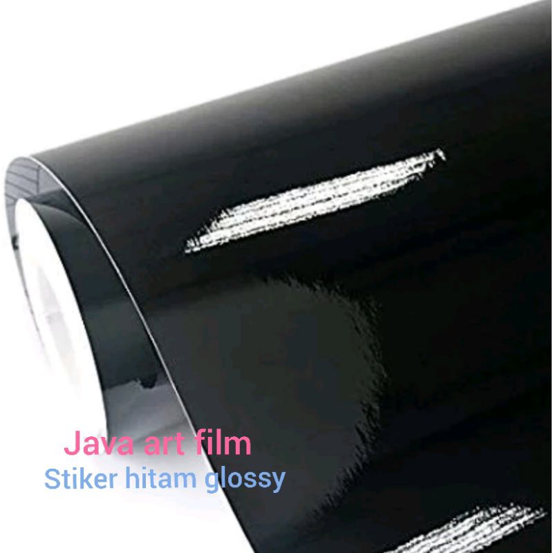 Jual Sticker Hitam Glossy/sticker solid 100%/stiker kaca/stiker ...