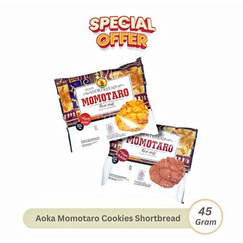 Jual VA Online Store - ( 5Pcs Momotaro Cookies Shortbread 45g) | Shopee ...