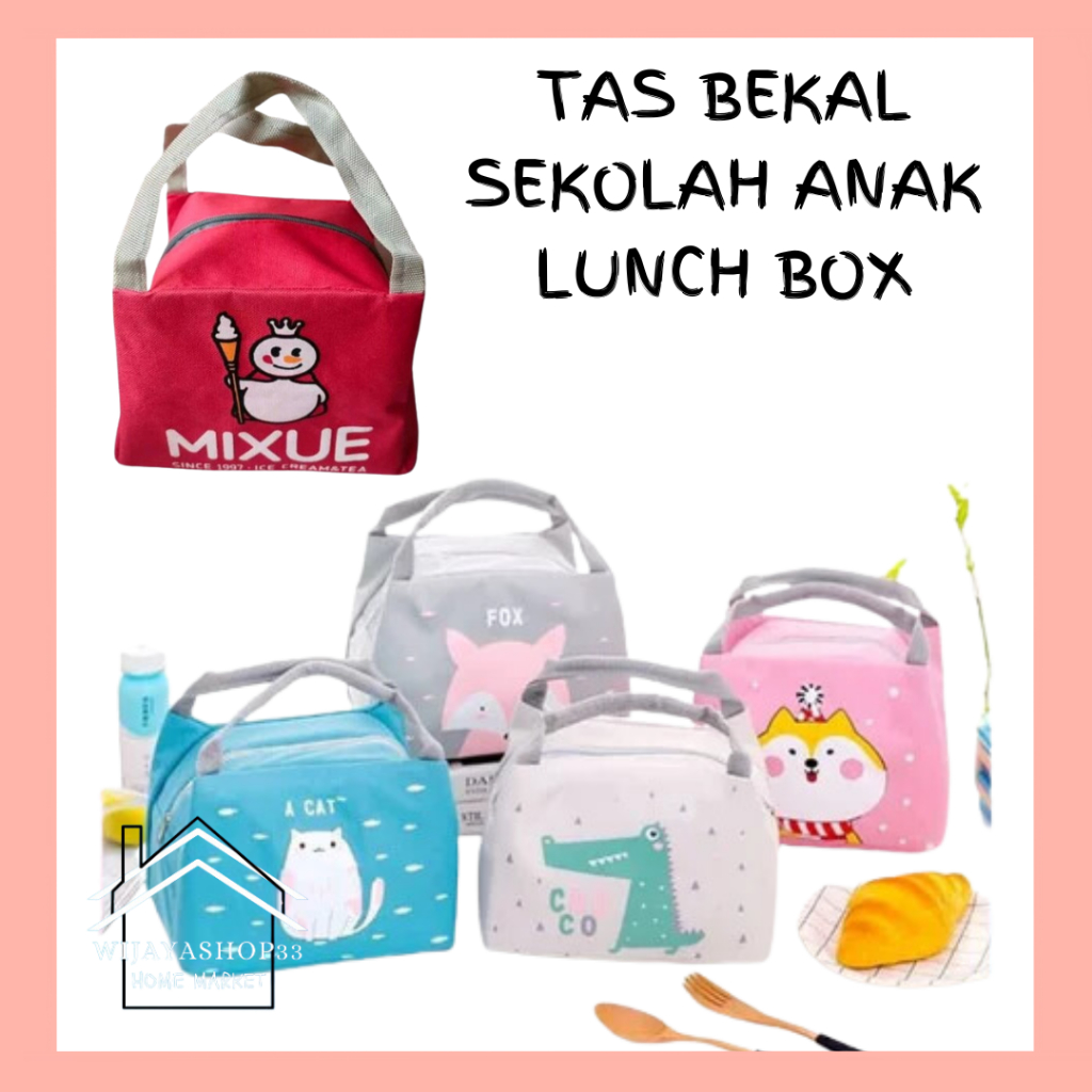 Jual Tas Bekal lunch Mixue Tas Makan Anak | Shopee Indonesia
