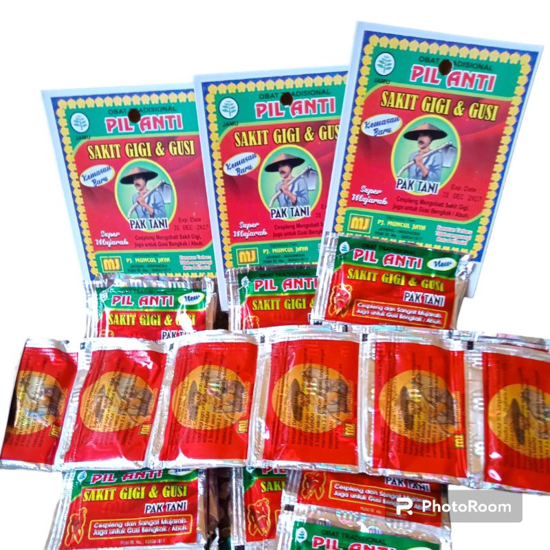 Jual Obat Sakit Gigi Gusi CAP PAK TANI kemasan baru ORIGINAL | Shopee ...