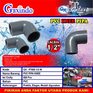 Jual PIPA PVC KNEE 1/2 3/4 1" L PIPA 1 INCH 3 ELBOW MODEL P7600 PIPA ...