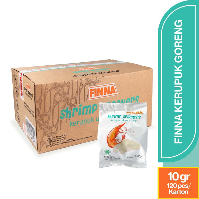 Jual FINNA Kerupuk Udang Goreng Matang 10 gr | Shrimp Crackers (DUS ...