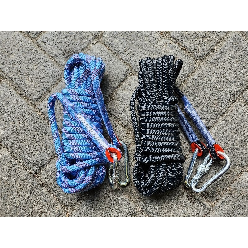 Jual Tali Carmantel 10 METER Panjat Tebing Climbing Rope 25Kn diameter ...