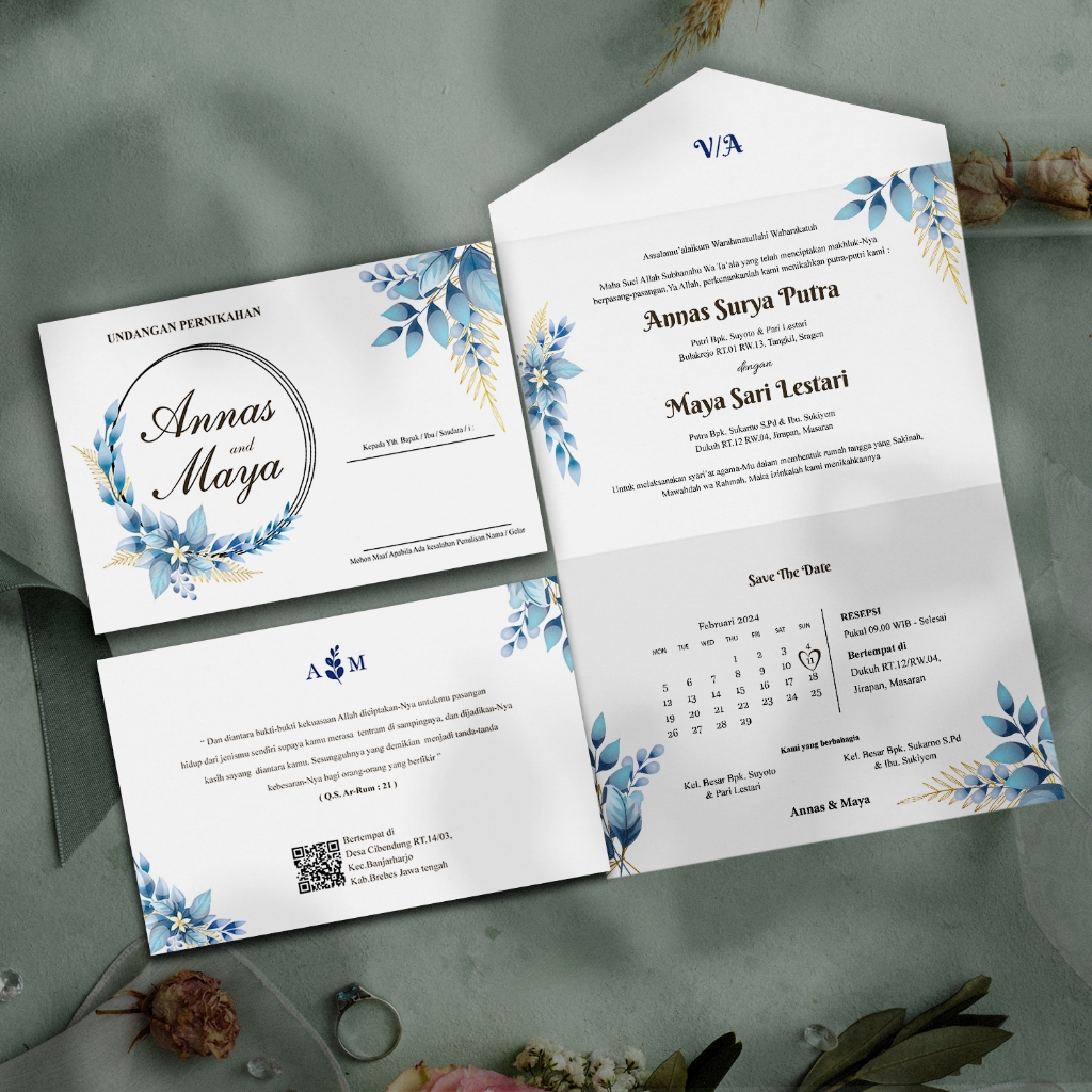 Jual Undangan pernikahan semi amplop, undangan pernikaha mewah, murah ...