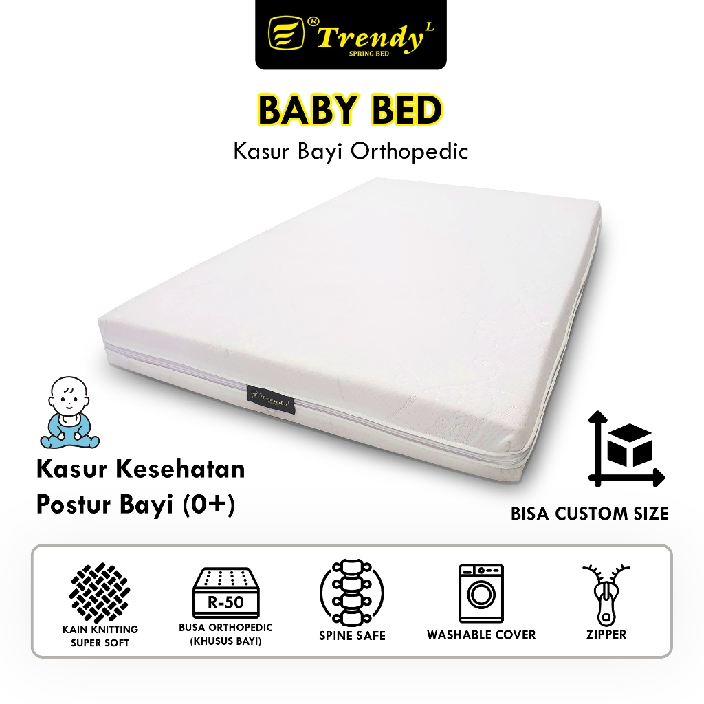 Jual Trendy Baby Bed - Kasur Bayi Orthopedic Density 50 Grade A Kasur ...
