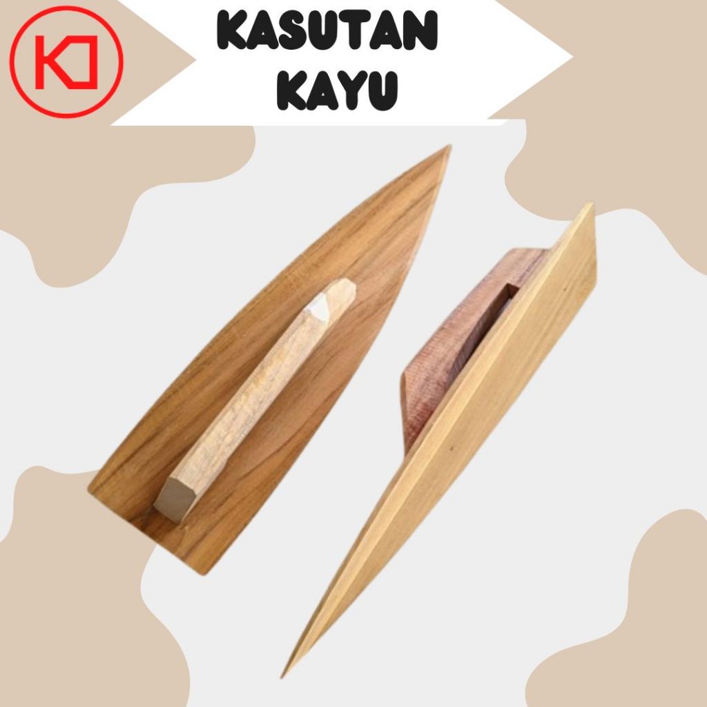 Jual Kasutan/Ondrong Trowel Ondrong Lancip Kayu Jati Asli 40Cm | Shopee ...
