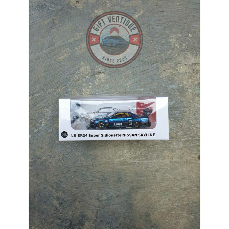 Jual CM Model LB ER34 Super Silhouette Nissan Skyline R34 #5 Chameleon ...