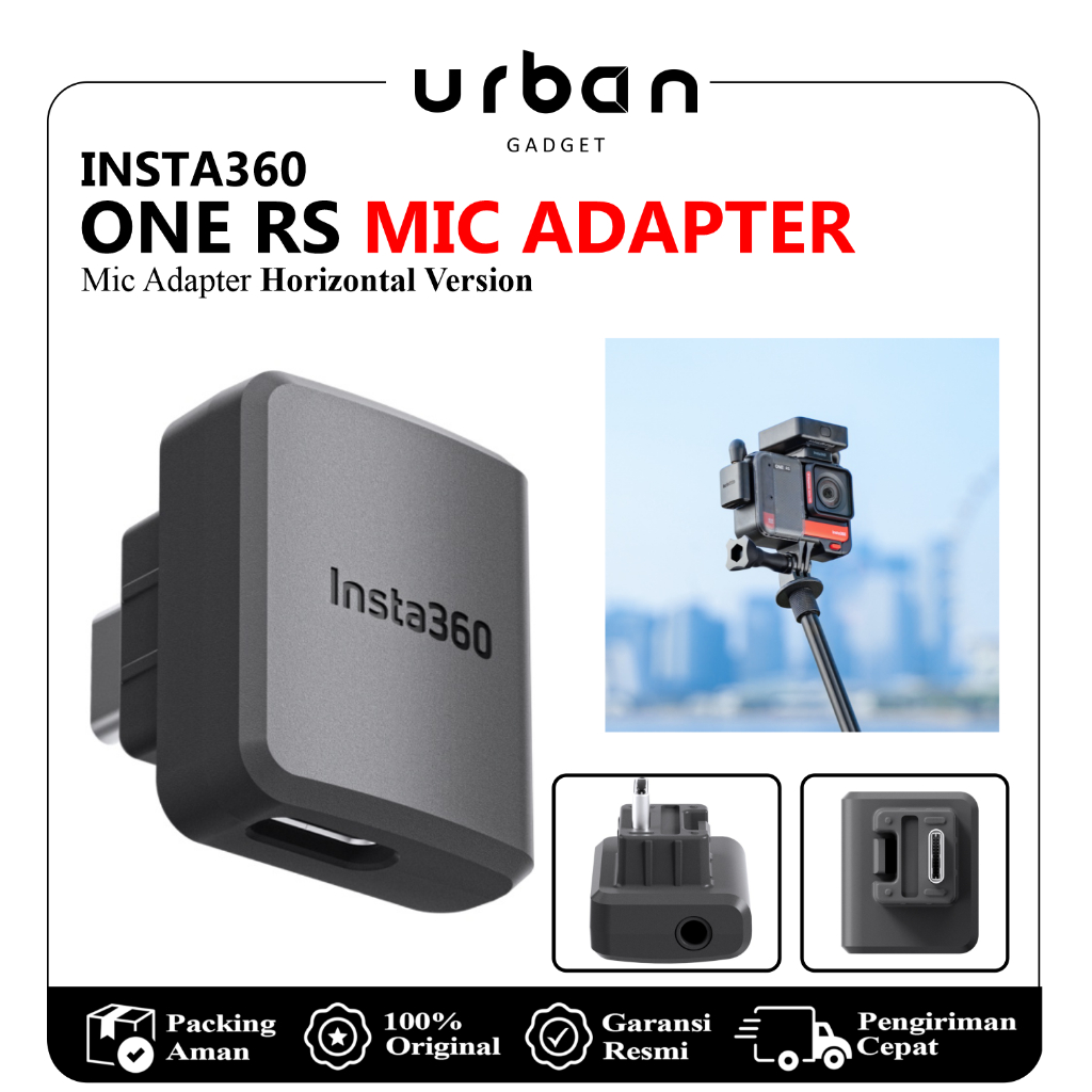 Jual Insta360 ONE RS Horizontal Microphone Adapter | Shopee Indonesia
