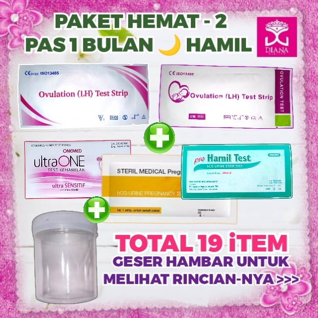Jual Pahe 2 PROMIL 19item Strip kesuburan ovutest Ungu Pink Strip Tes ...