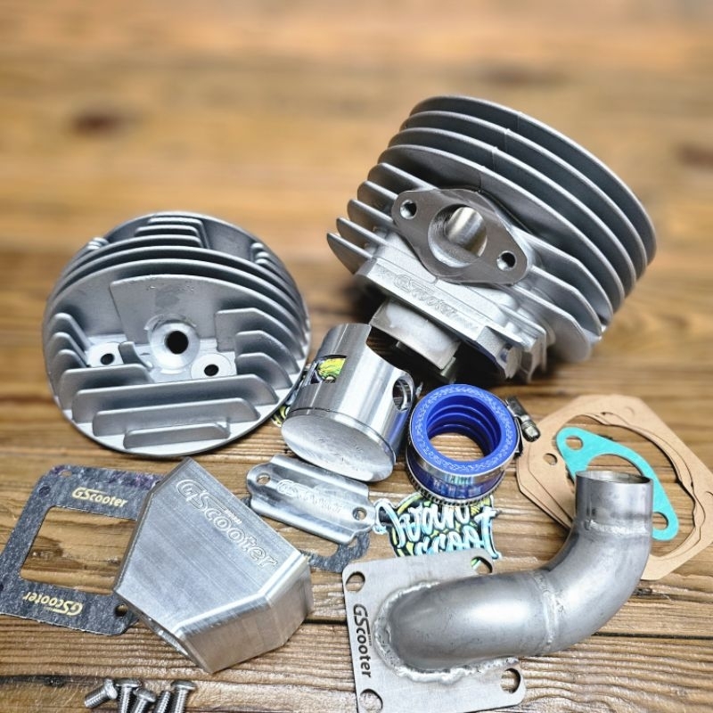 Jual Cylinder Blok Set Vespa Pts GS Scooter Direct Intake vespa pts ...
