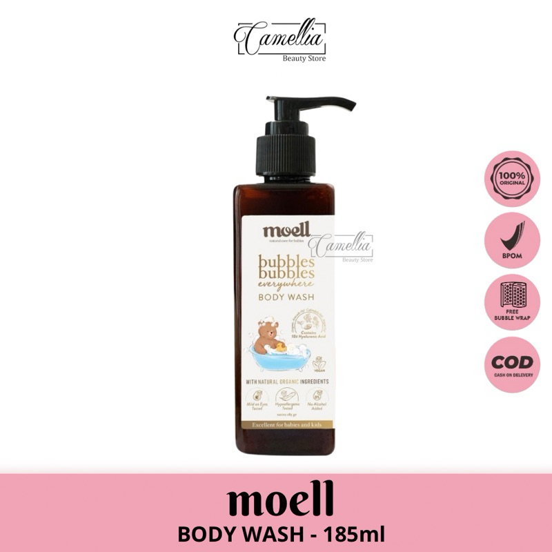 Jual Moell Body Wash 185ml - Bubbles Bubbles Everywhere Body Wash ...