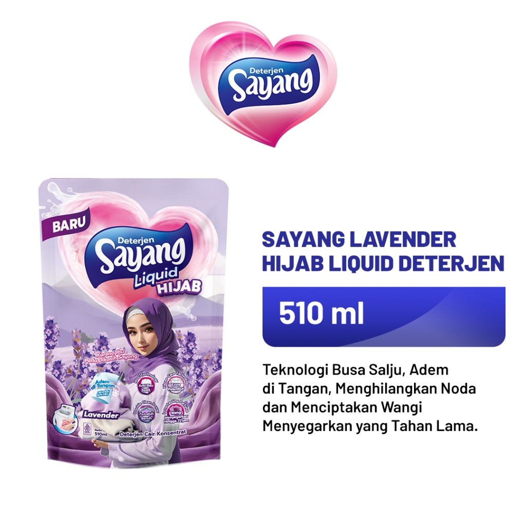 Jual Sayang Lavender Hijab Liquid Detergent 510ML | Shopee Indonesia