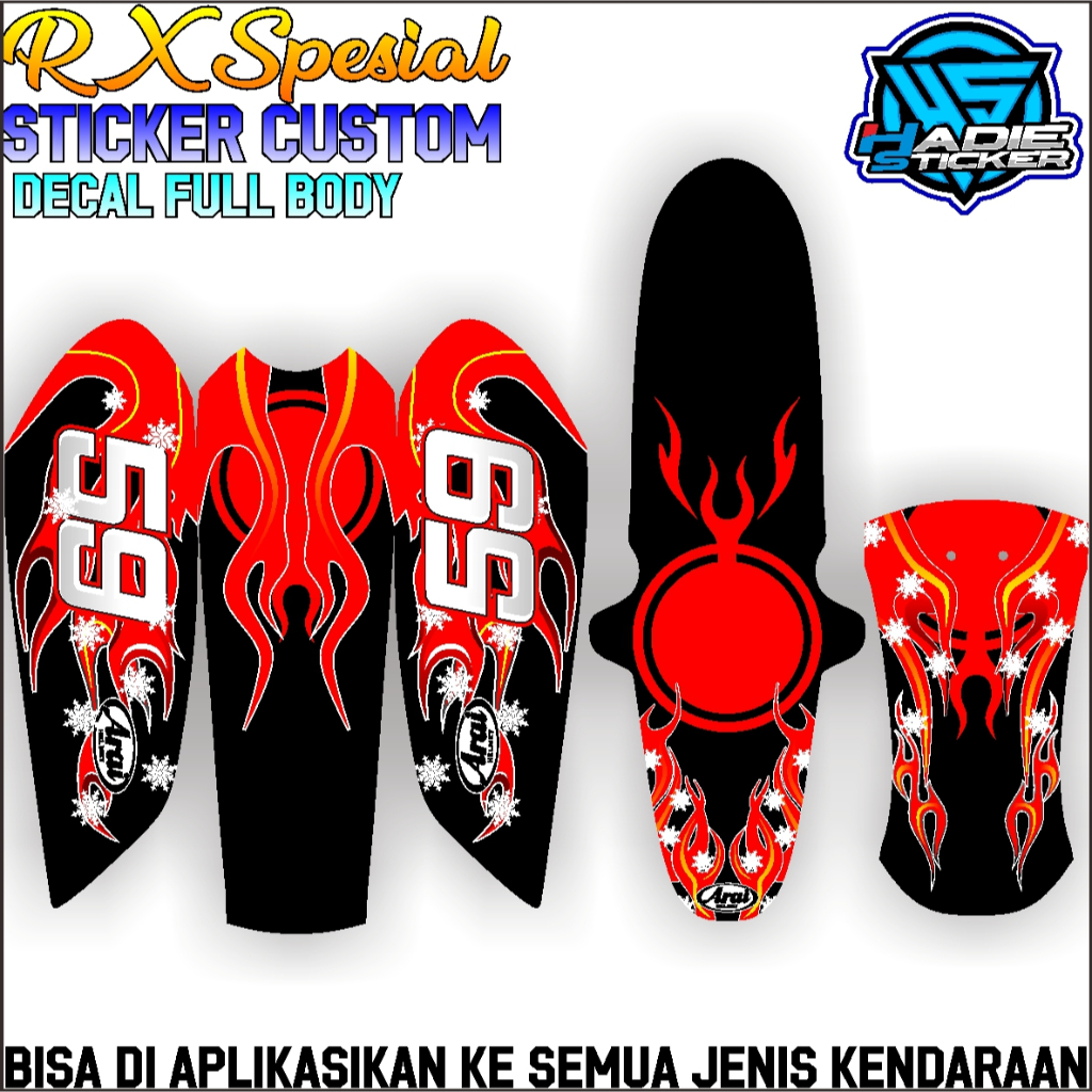 Jual Sticker custom rx spesial decal arai full body | Shopee Indonesia
