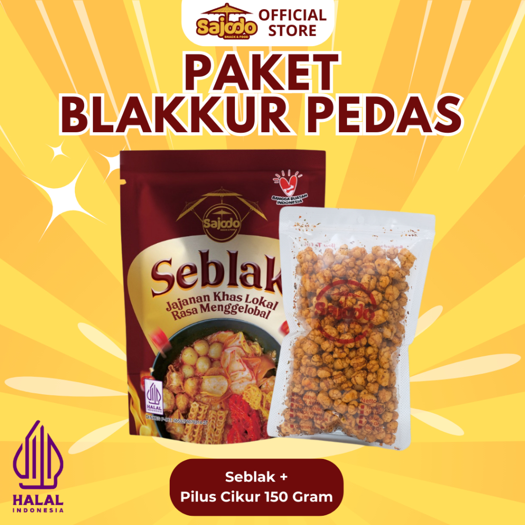 Jual SAJODO - PAKET BLAKKUR ( SEBLAK 195 Gram & PILUS CIKUR PEDAS JERUK ...