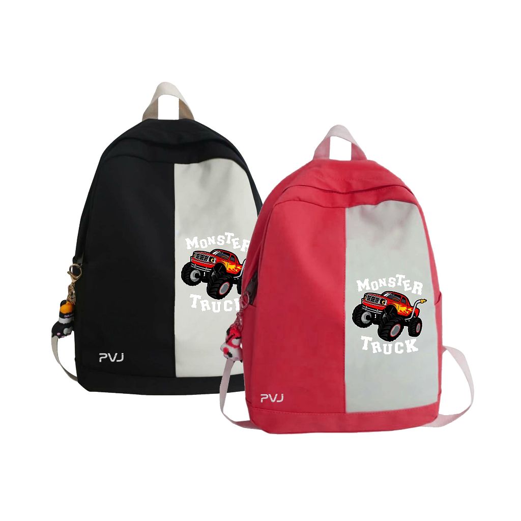 Jual PVJ Tas Monster Truck Sekolah Anak SD SMP Laki-laki dan Perempuan ...