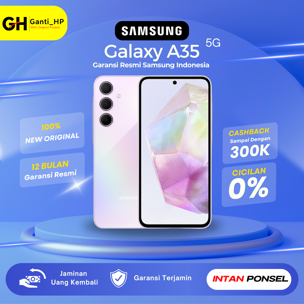 Jual Samsung Galaxy A35 5G | 8GB + 128GB | 8GB + 256GB | Garansi Resmi Samsung Indonesia 1 Tahun ...
