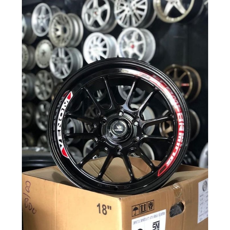 Jual Velg Venom Flow Forming R18 Gloss Black (NEW) | Shopee Indonesia
