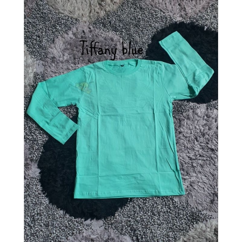 Jual kaos polos TIFFANY BLUE PANJANG CM24S | Shopee Indonesia